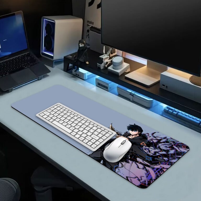 Solo Leveling Sung Jin-Woo Gaming Desk Mat | Premium Anime Desk Mat ...