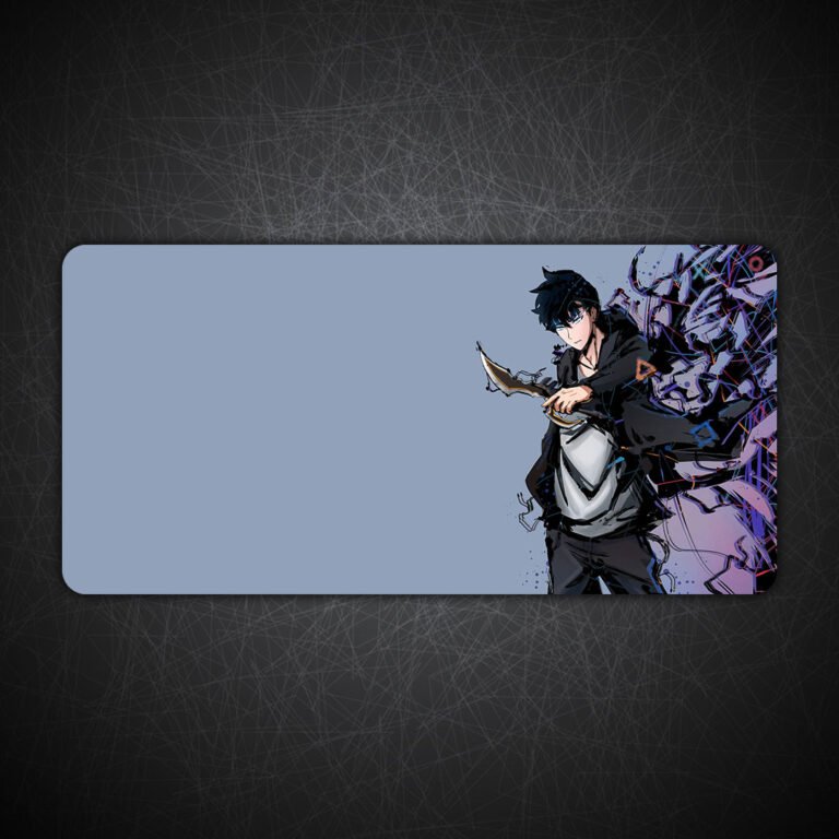 Solo Leveling Sung Jin-Woo Gaming Desk Mat | Premium Anime Desk Mat ...